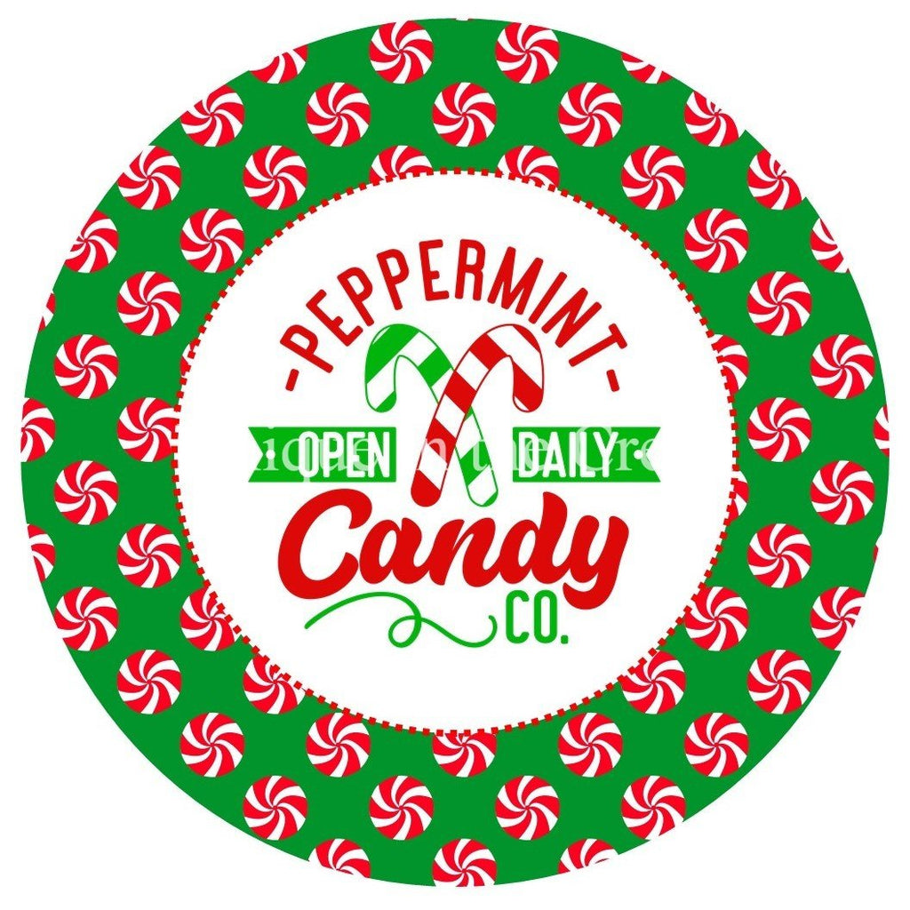 Vinyl Decal | Peppermint Candy Factory | Winter | Christmas