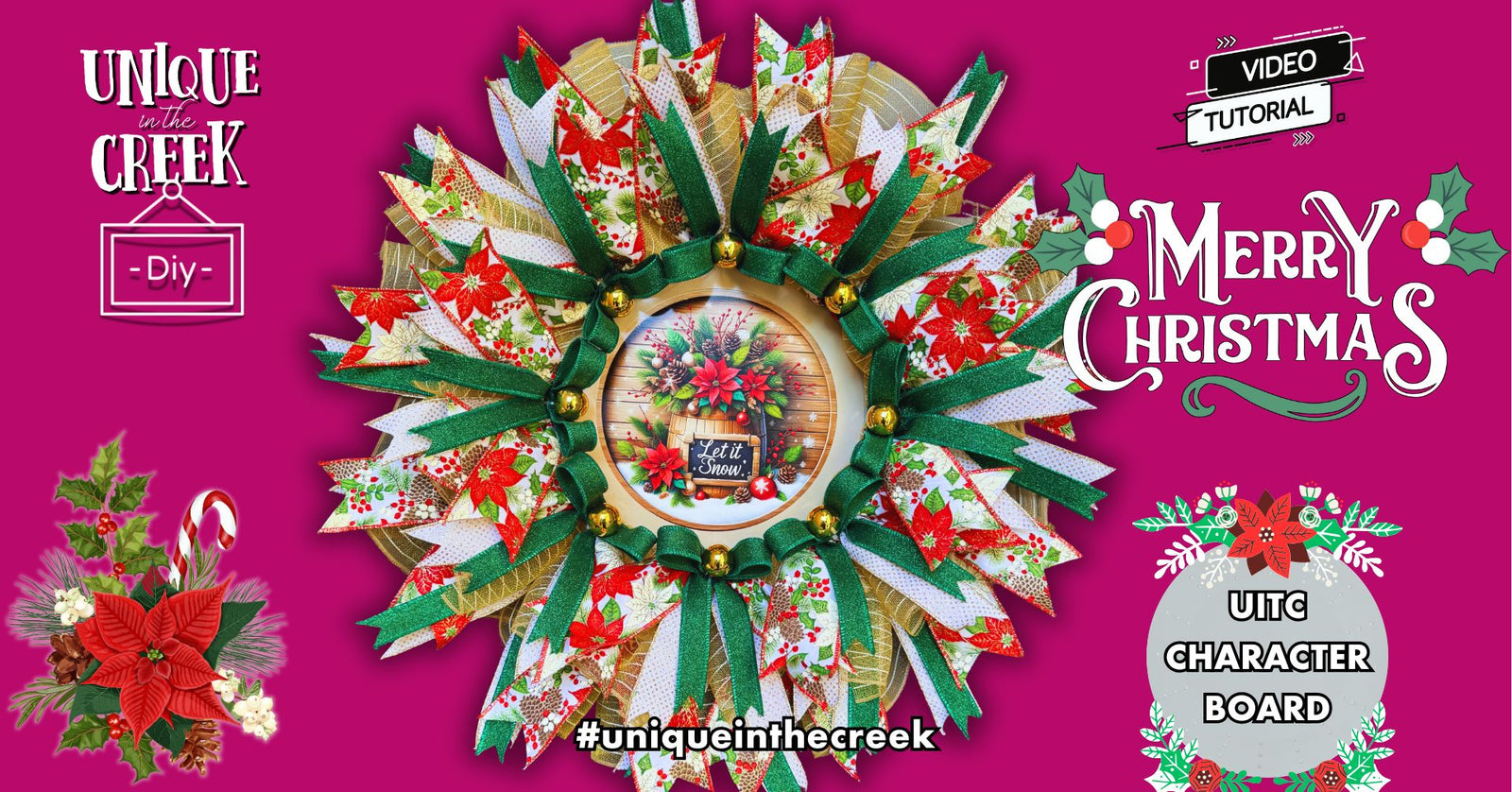 CHARACTER Wreath Board | DIY Wreath Frame | UNIQUE IN THE CREEK | CANADA