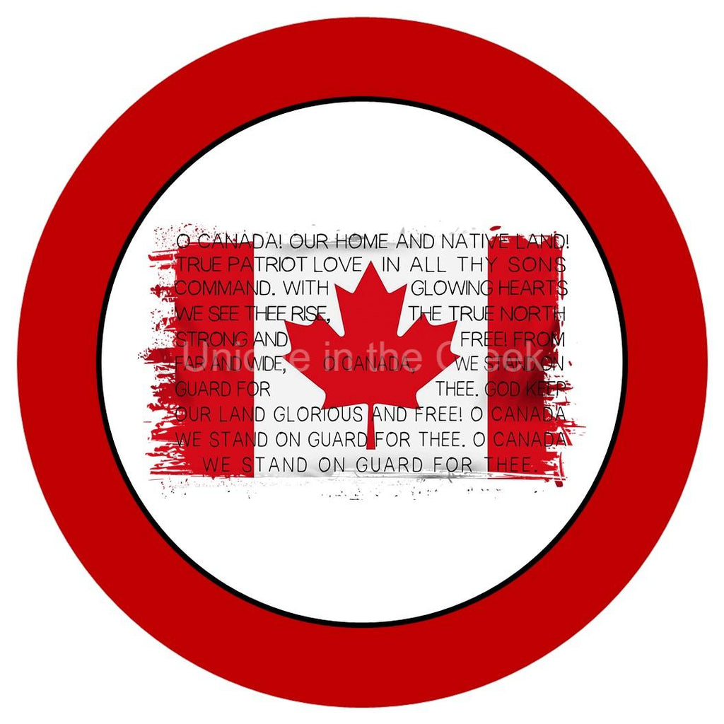 VINYL DECAL | O CANADA | FLAG| AANTHEM | PATRIOTIC | CANADA | EVERYDAY