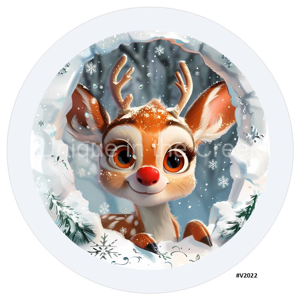 VINYL DECAL | 3D BREAKTHROUGH | REINDEER | V2022